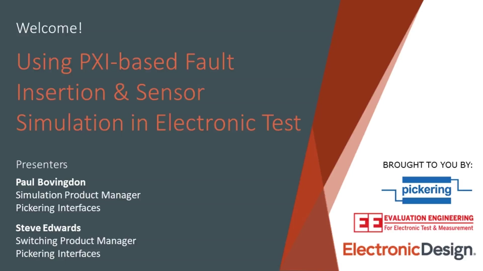 Using PXI-based Fault Insertion & Sensor Simulation in Electronic Test