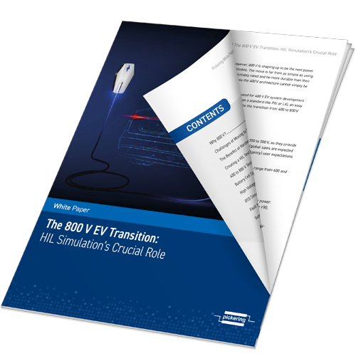 HIL Simulation's Crucial Role in the 800V Charging EV Transition