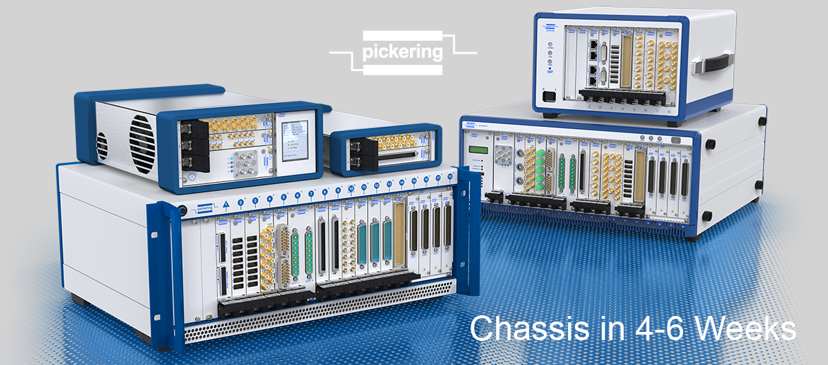 PXI, PXIe, LXI & USB Chassis from Pickering Interfaces