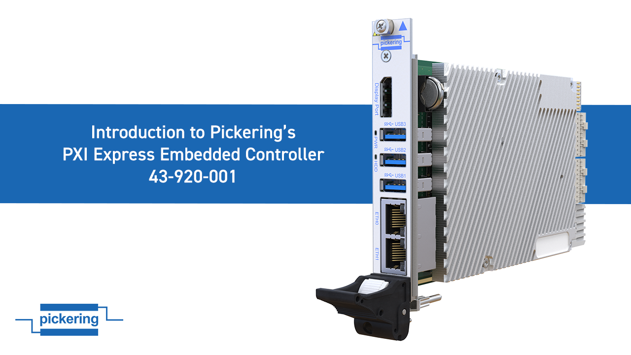 Pickerings Pxie Embedded Controller