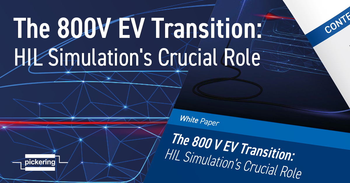 HIL Simulation's Crucial Role in the 800V Charging EV Transition